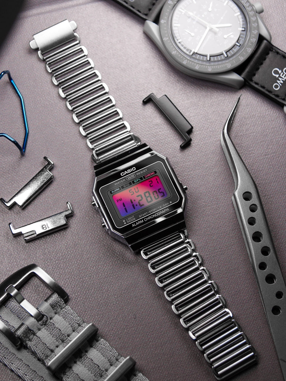 Miami Link A700 - Modified Casio Watch – Ura Watches