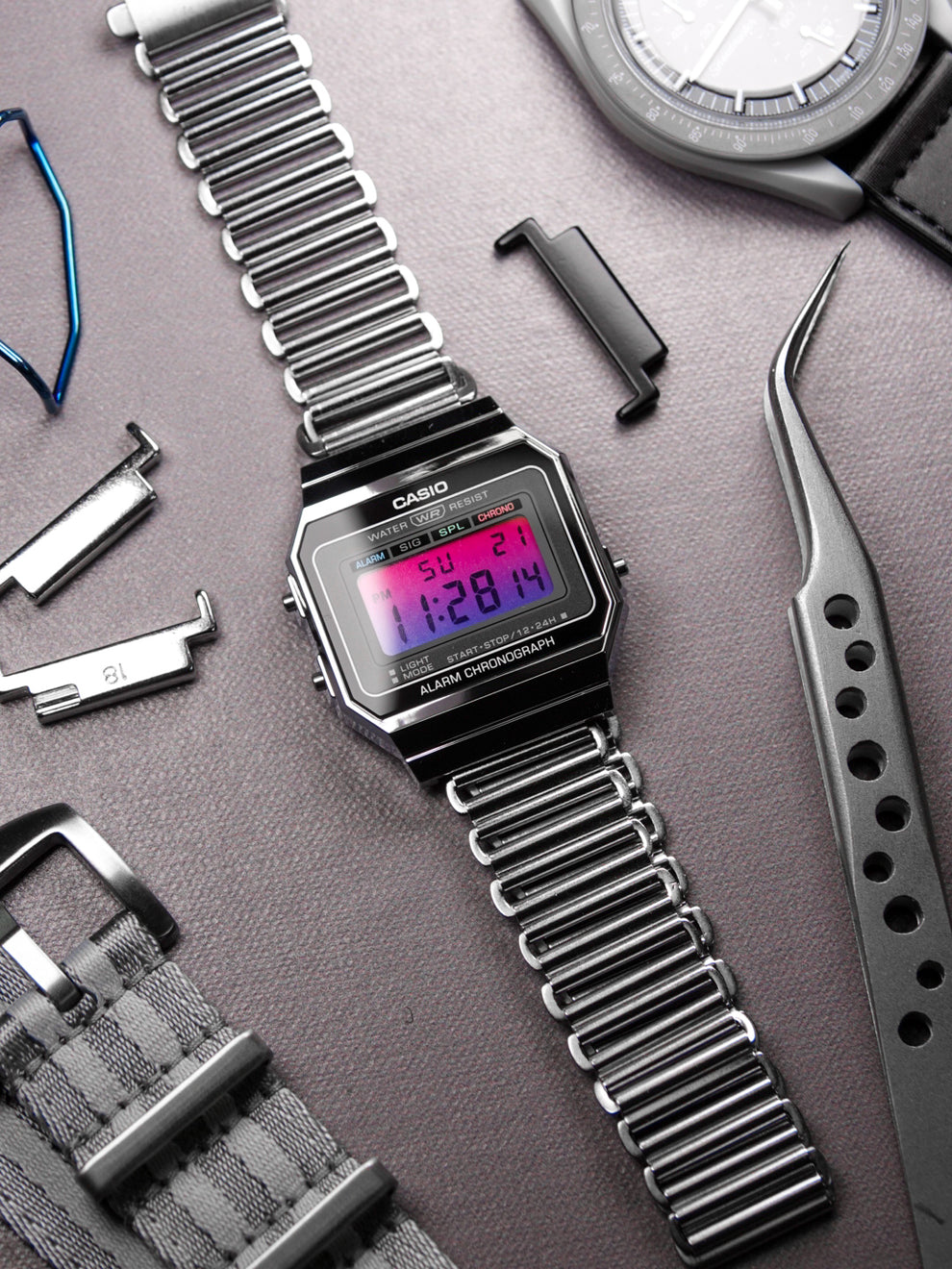 Miami Link A700 - Modified Casio Watch – Ura Watches